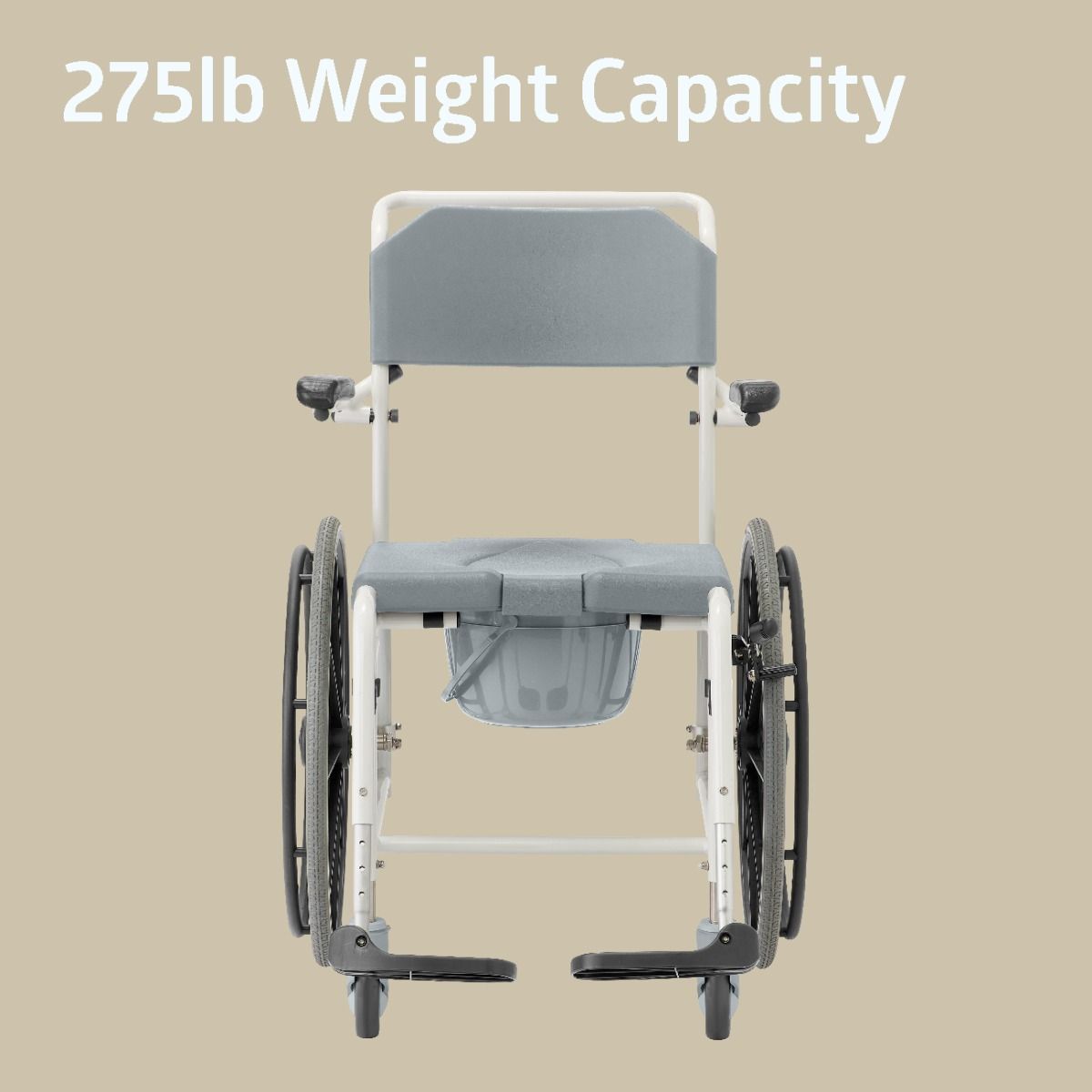 Aluminum Shower Commode Wheelchair
