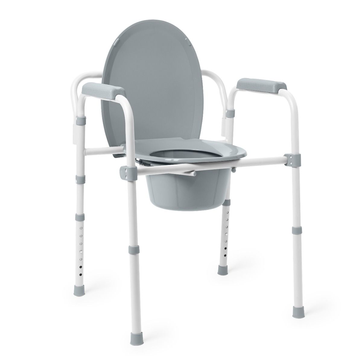 Guardian 3-in-1 Folding Aluminum Elongated Commode 350lbs 1Ct