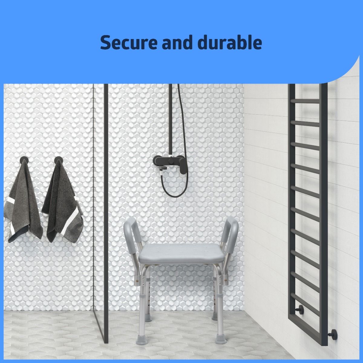 Medline Shower/ Bath Bench With Arms 1Ct