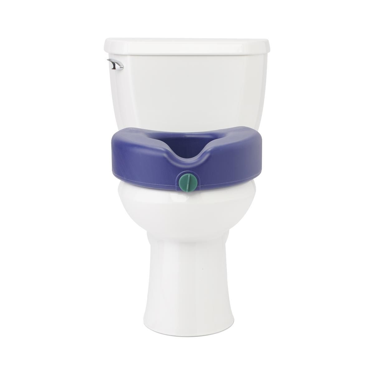 Guardian Raised Locking Toilet Seat with Microban 5in 350lbs Blue 1Ct