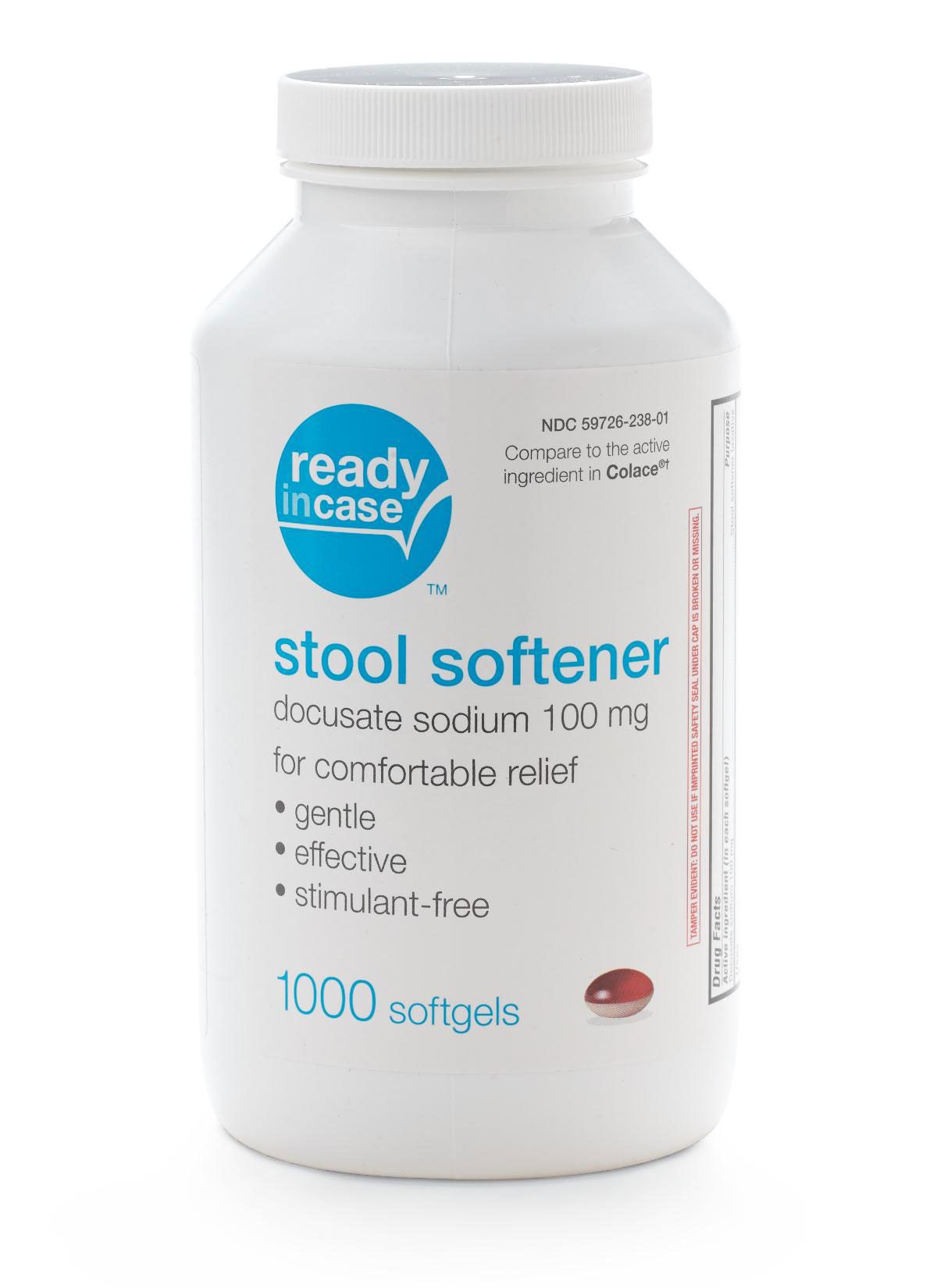 Docusate Sodium Stool Softener Softgel 100mg 1000Ct
