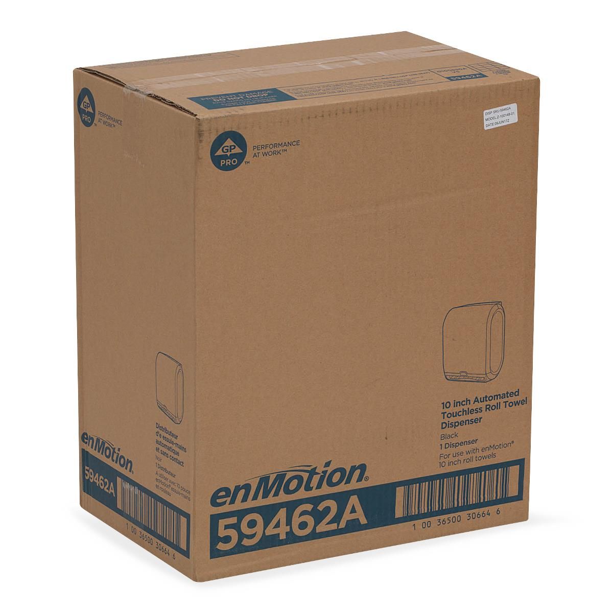 enMotion 10in Automated Touchless Roll Paper Towel Dispenser Black 1Ct