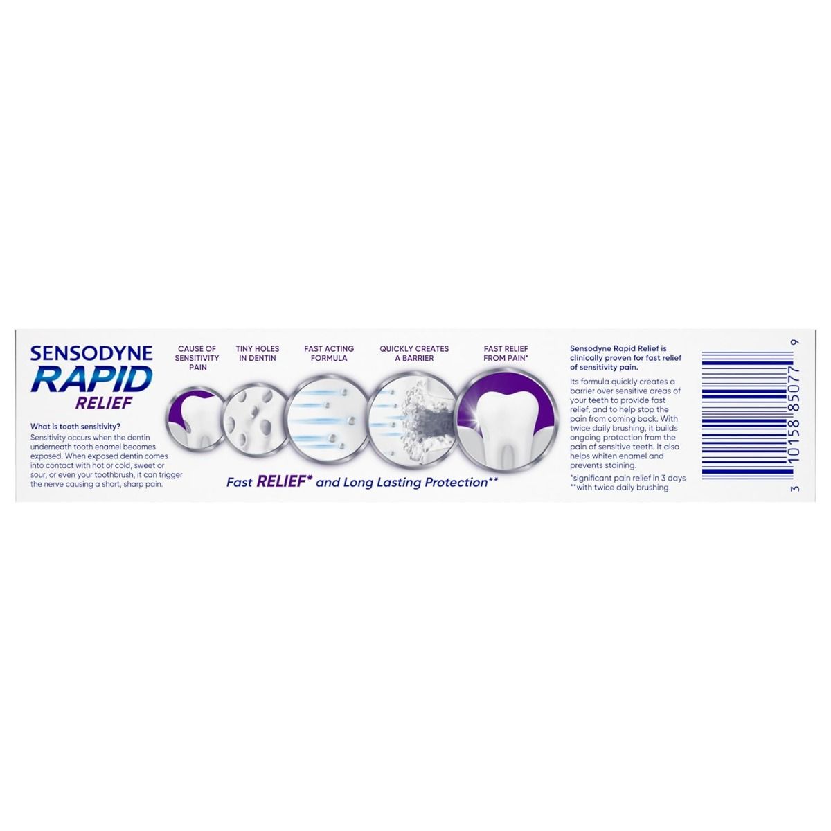 Sensodyne Rapid Relief Toothpaste Mint 3.4oz 1Ct