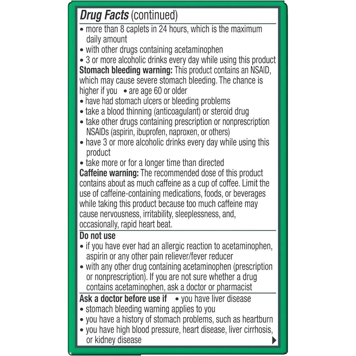 Excedrin Extra Strength Headache Relief Caplet 24ct