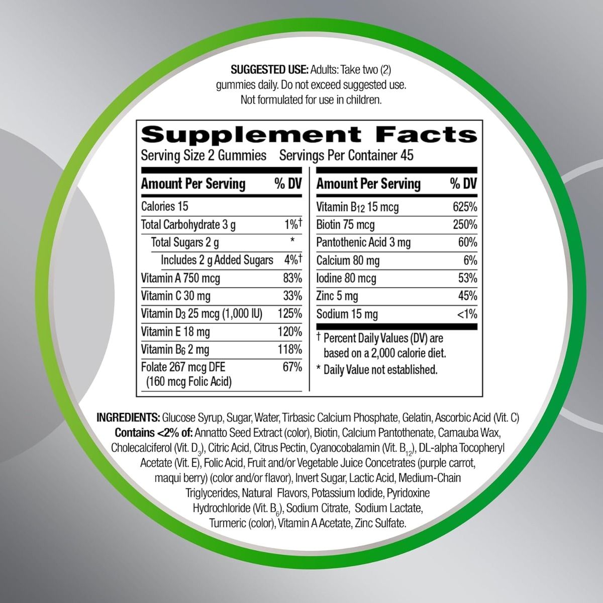 Centrum Adults 50+ Multigummies 90Ct