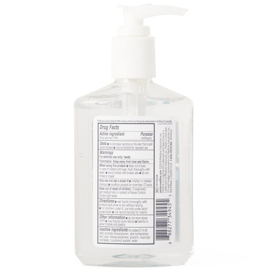 Medline Spectrum Advanced Hand Sanitizer Gel 8oz 1Ct