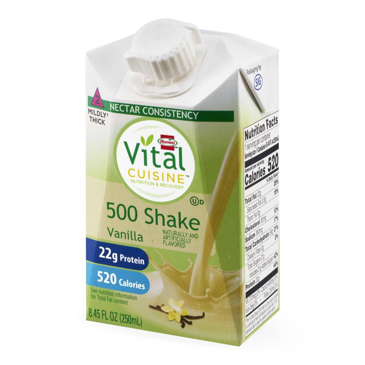 Vital Cuisine 500 Nutritional Shake Vanilla 27Ct