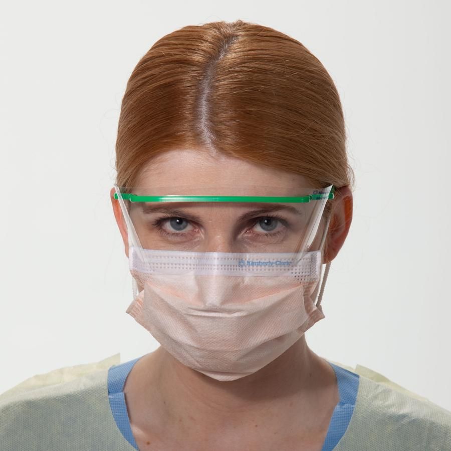 Halyard FLUIDSHIELD ASTM Level 3 Orange Antifog Mask 40Ct