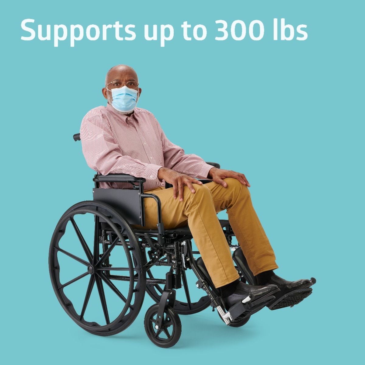 Medline Guardian K4 Wheelchair with Height-Adjustable Desk-Length Arms ...