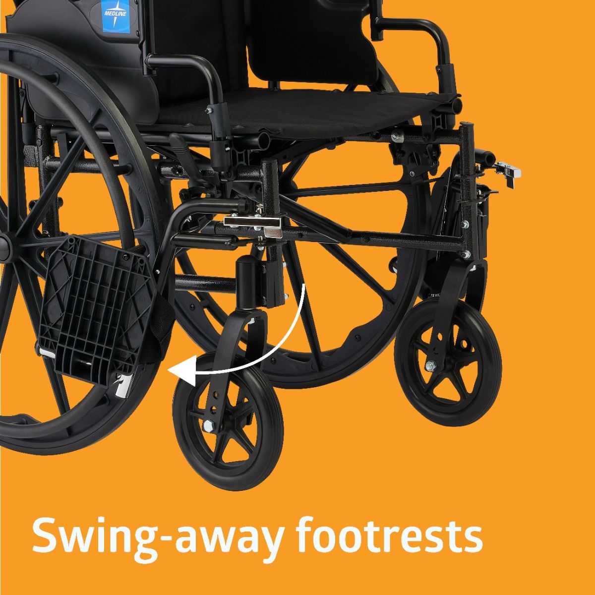 Medline Guardian K4 Wheelchair with Desk-Length Arms and Swing-Away ...