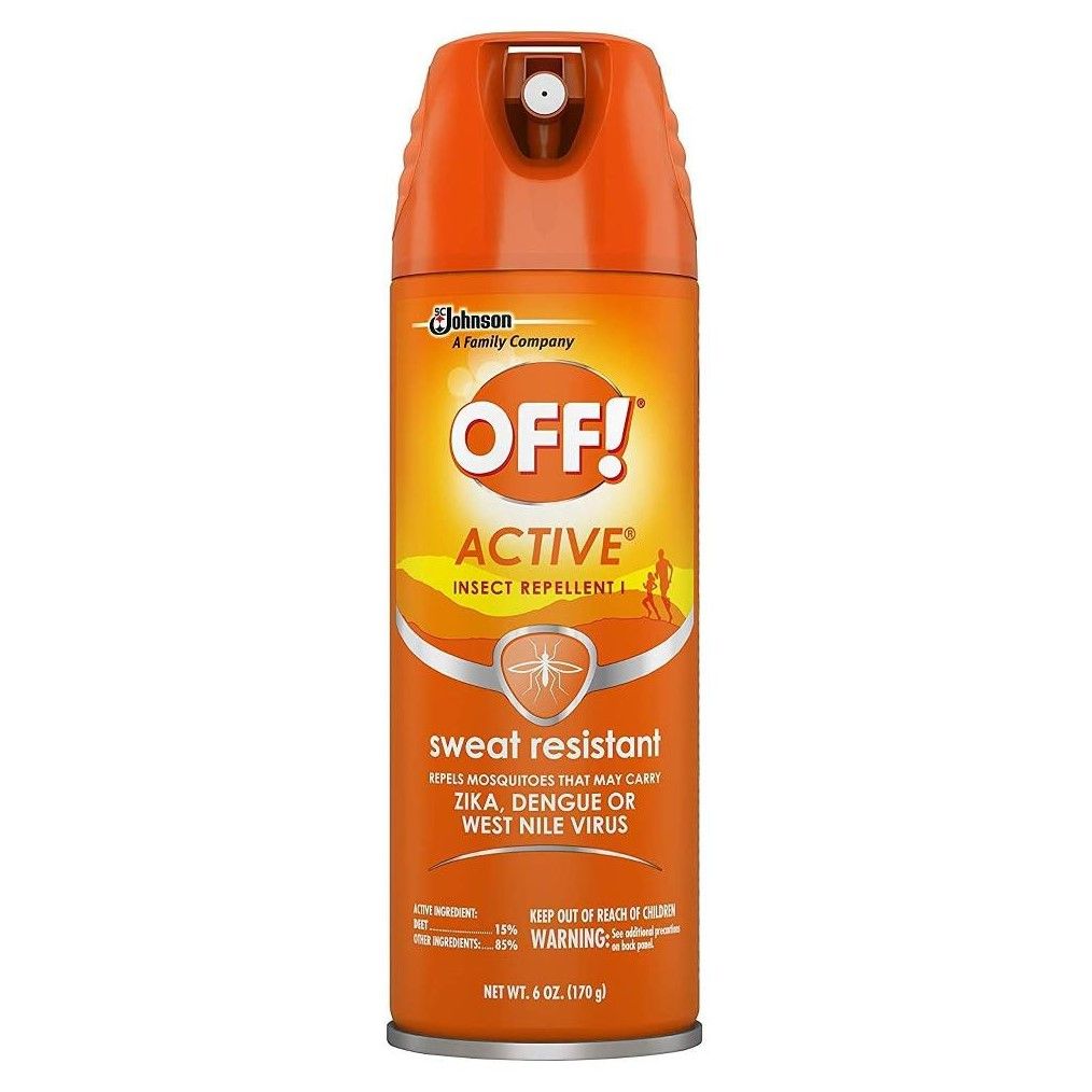 OFF! Active Insect Repellent Spray Sweat Resistant 6oz 1Ct