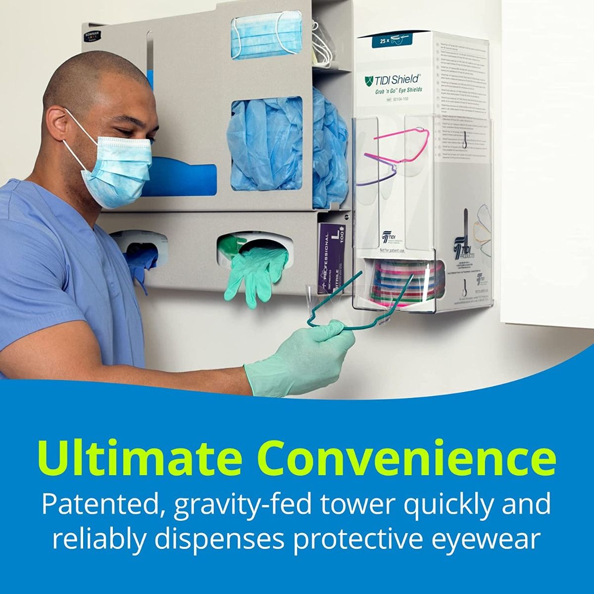 TIDI Shield Grab N Go Eye Shield 100Ct