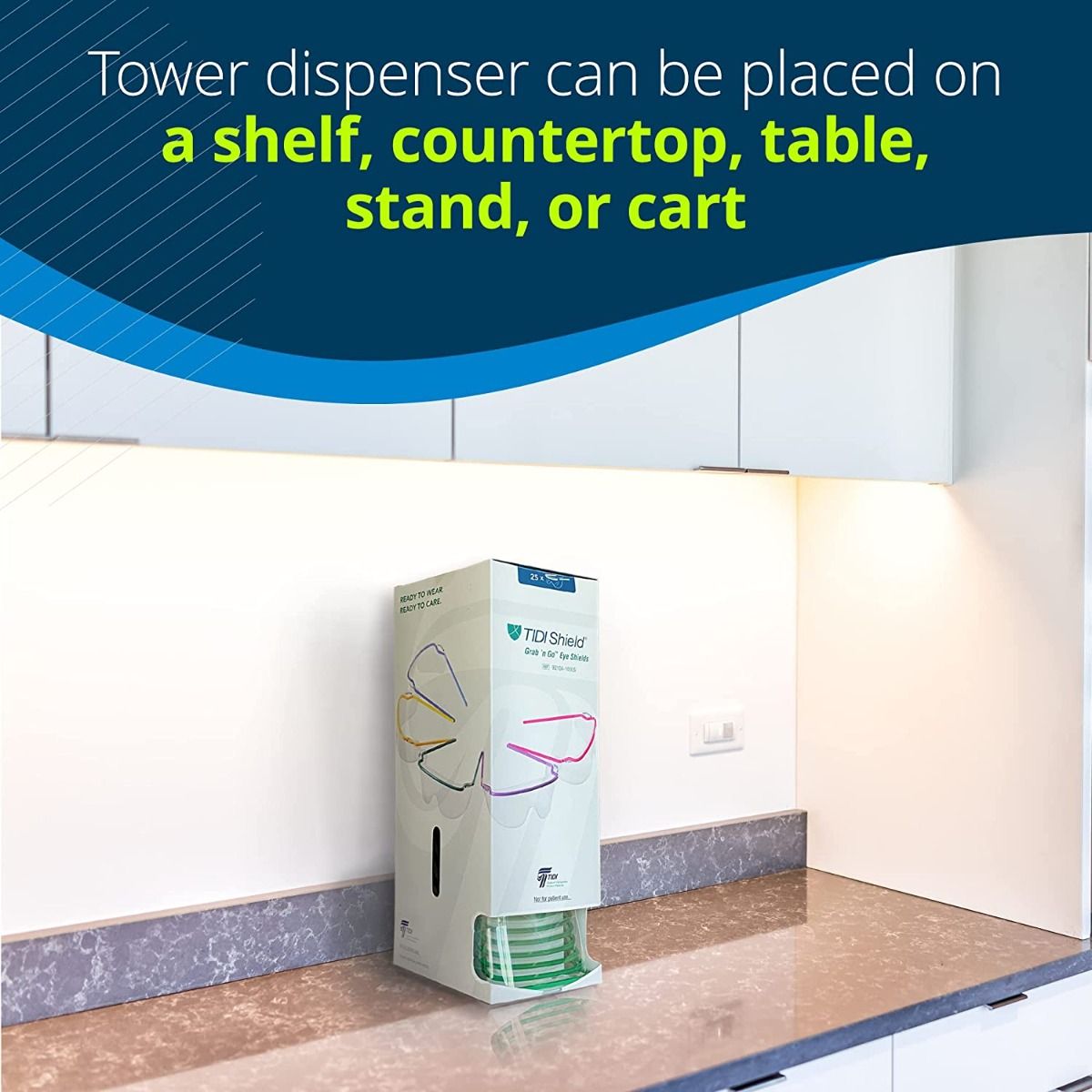 TIDI Shield Grab N Go Eye Shield 100Ct