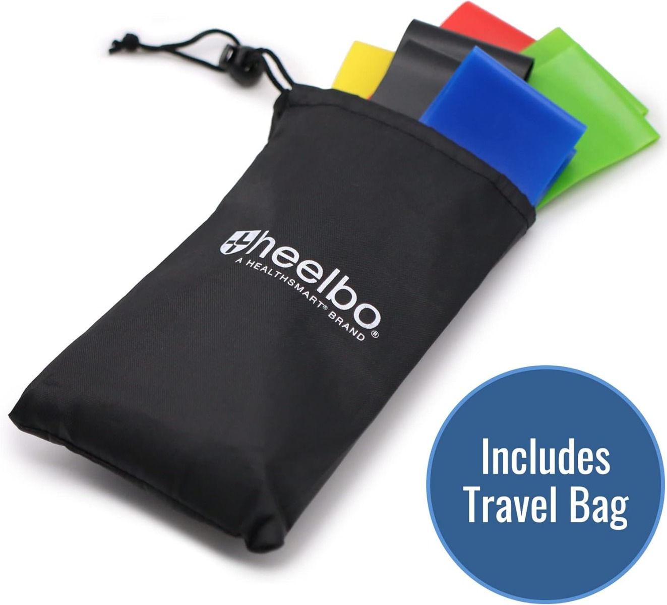 Heelbo Exercise Bands:Exercise Resistance Band Assorted 5Ct