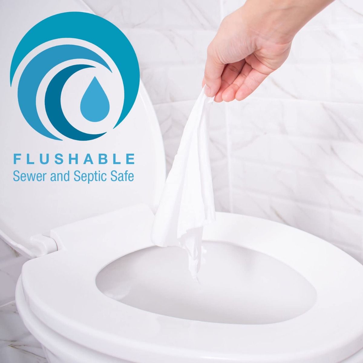 Flushable Wipes 24Ct