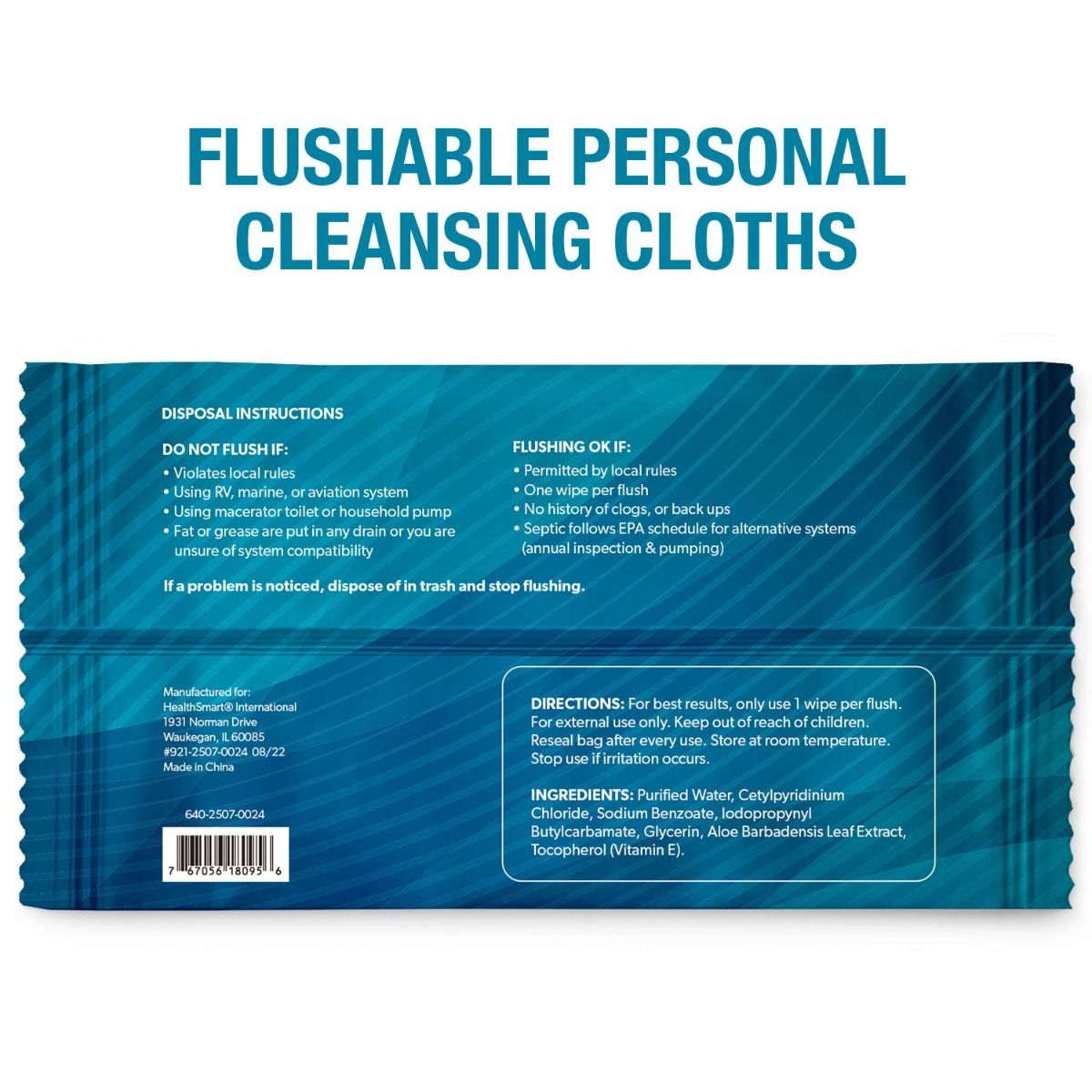 Flushable Wipes 24Ct