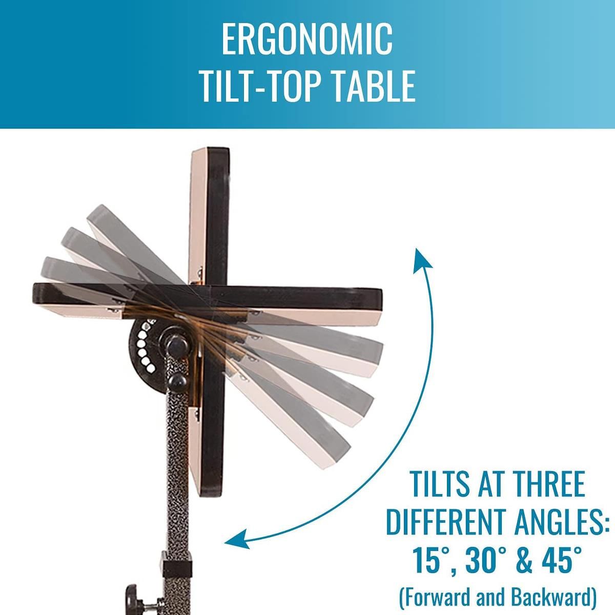 DMI Heavy-Duty Over Bed Tilt-Top Table 1Ct