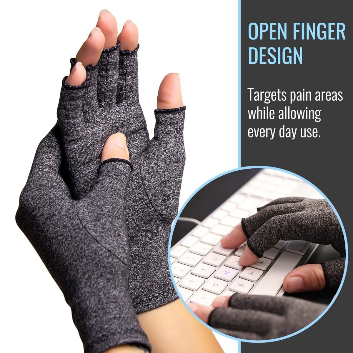 Heelbo Open-Finger Arthritis Gloves S 1Ct