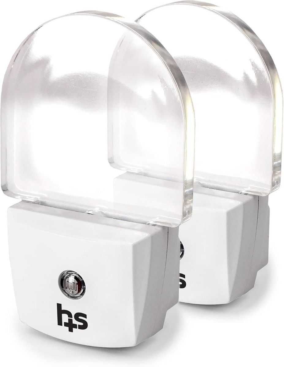 HealthSmart LED Compact Nightlight Plug-In 2Ct