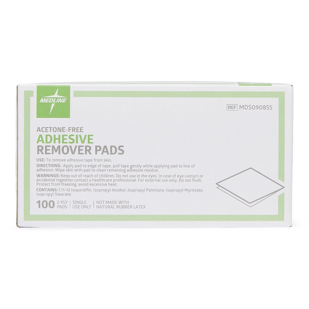 Medline Acetone-Free Medical Adhesive Remover Pad 1000Ct