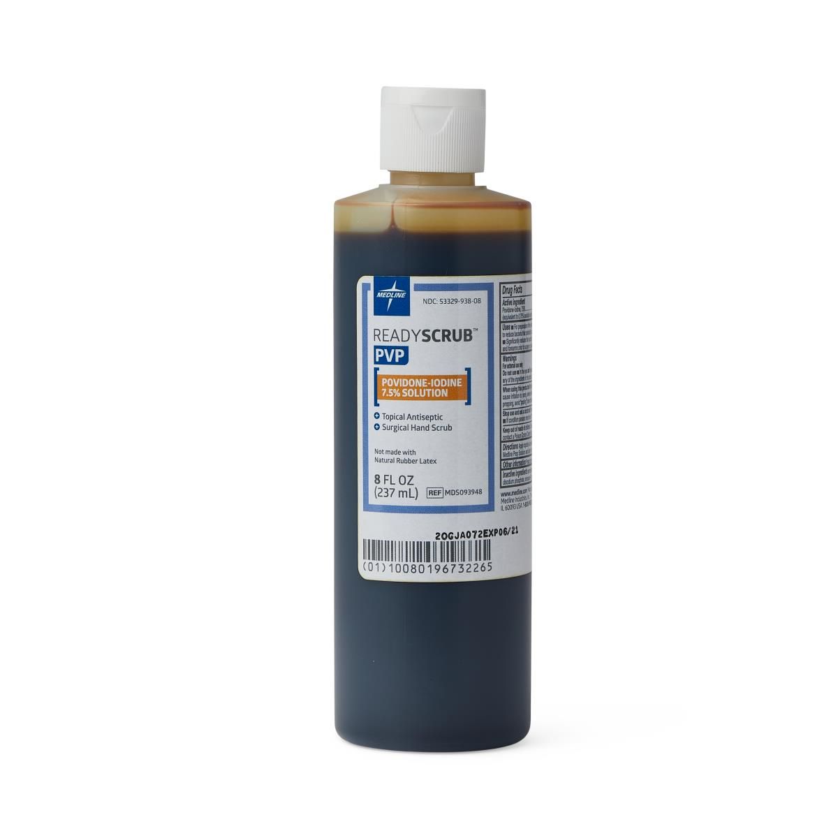 ReadyScrub Povidone Iodine (PVP) 7.5% Scrub Solution 8oz 24Ct