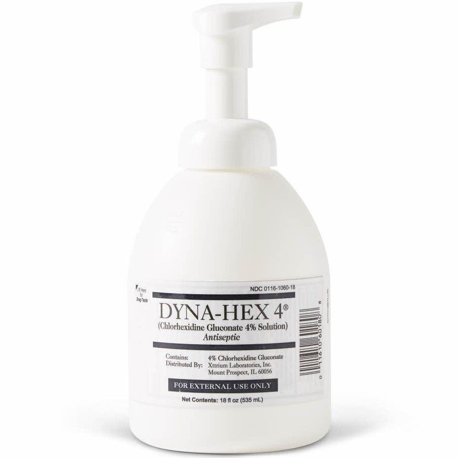 Dyna-Hex 4% CHG Foaming Surgical Scrub Antiseptic 18oz 1Ct