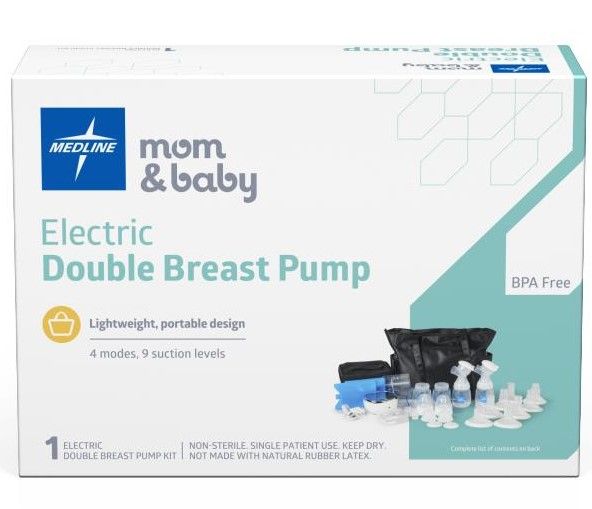 Medline Dual Electric Breast Pump Kit