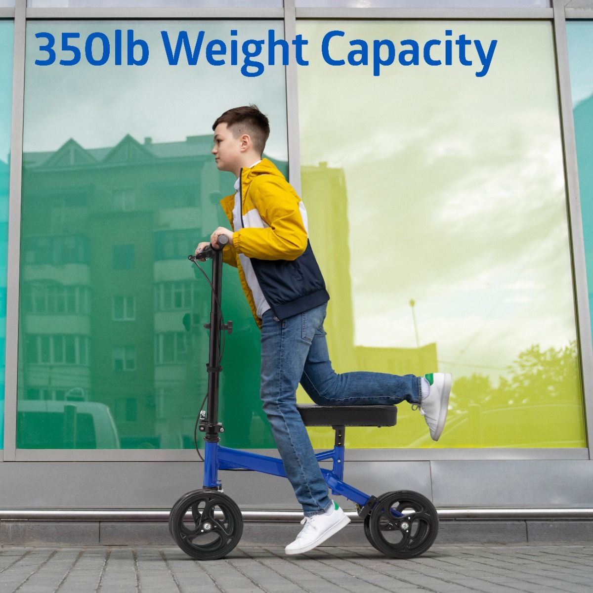 Medline Economy Knee Walker, Blue