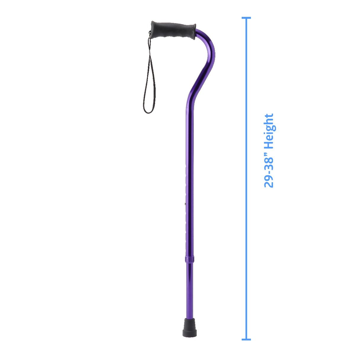 Medline Aluminum Offset Cane Offset Handle 300lbs Purple 1Ct
