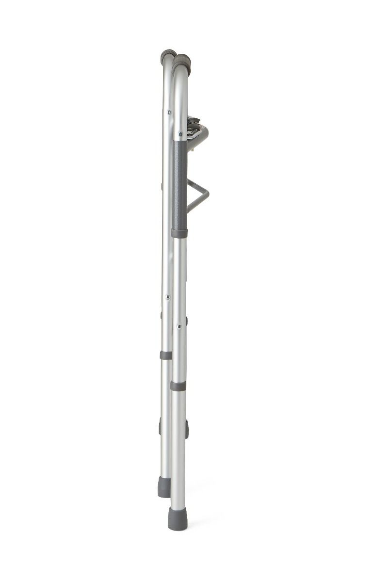 Medline 2-Button Aluminum Folding Walker 300lbs 4Ct