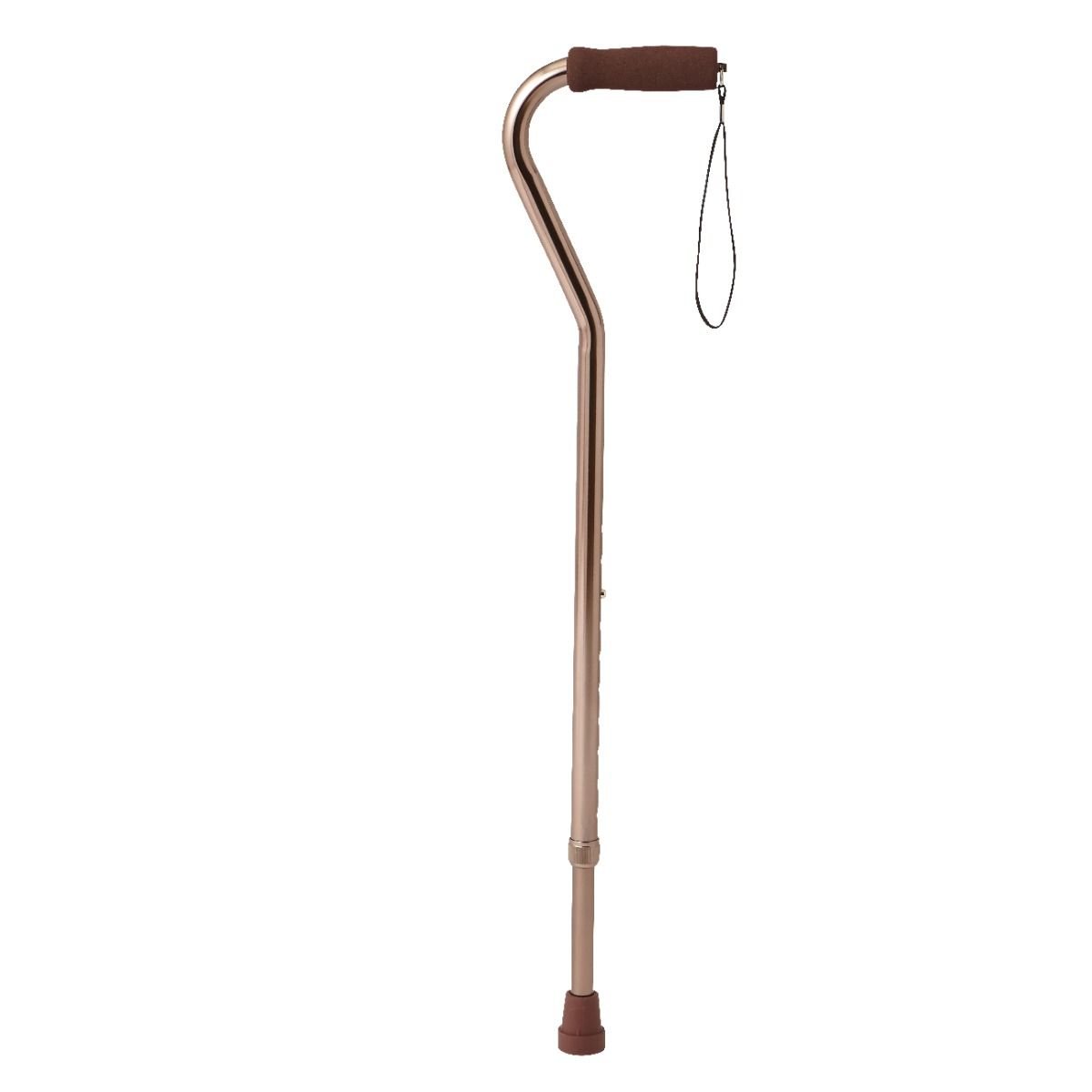 Medline Offset Handle Fashion Cane 300lb Bronze 1Ct