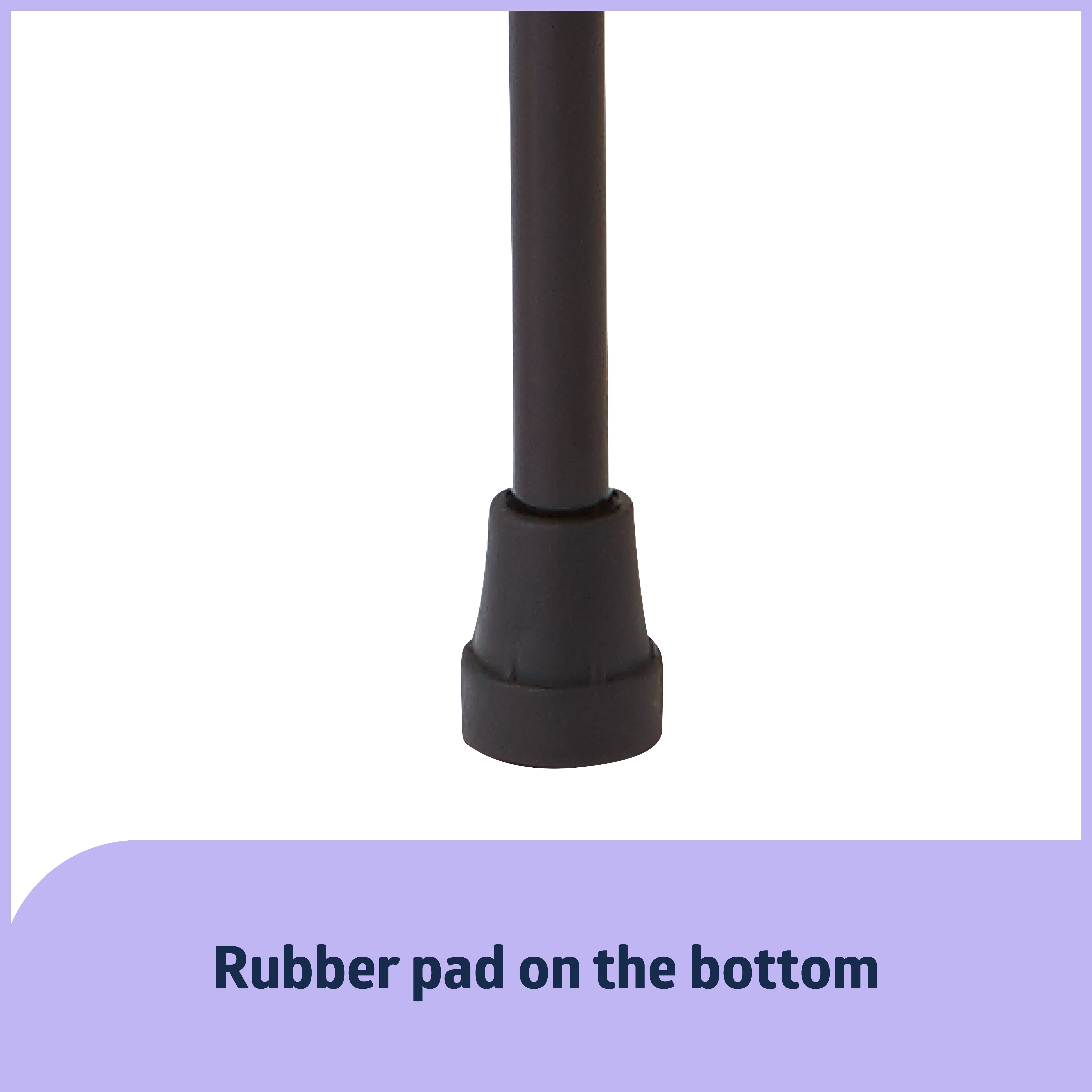 Medline Aluminum Fashion Cane Offset Handle 300lbs Black 1Ct