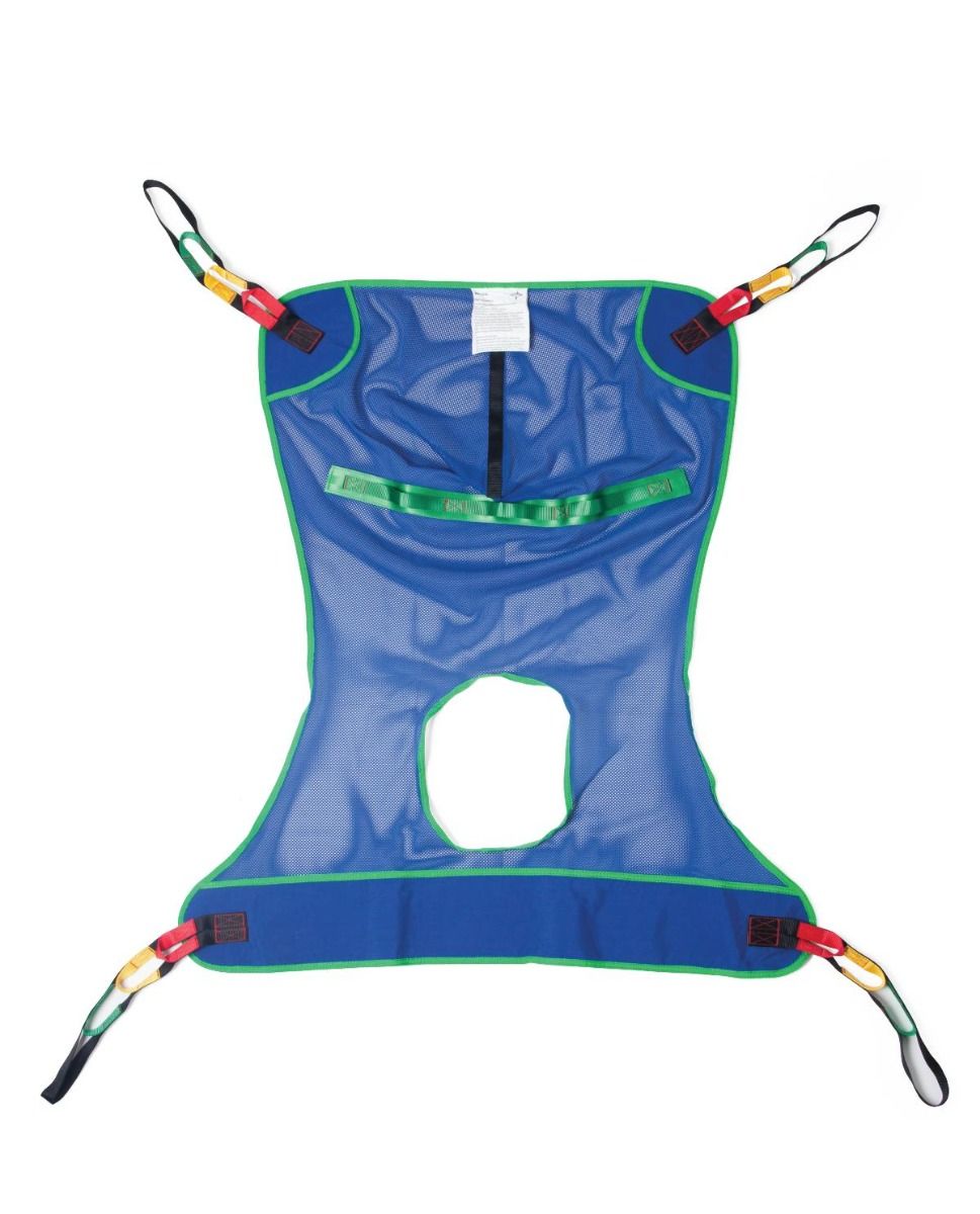 Medline Mesh Full-Body Sling With Commode Opening 32x48 1Ct