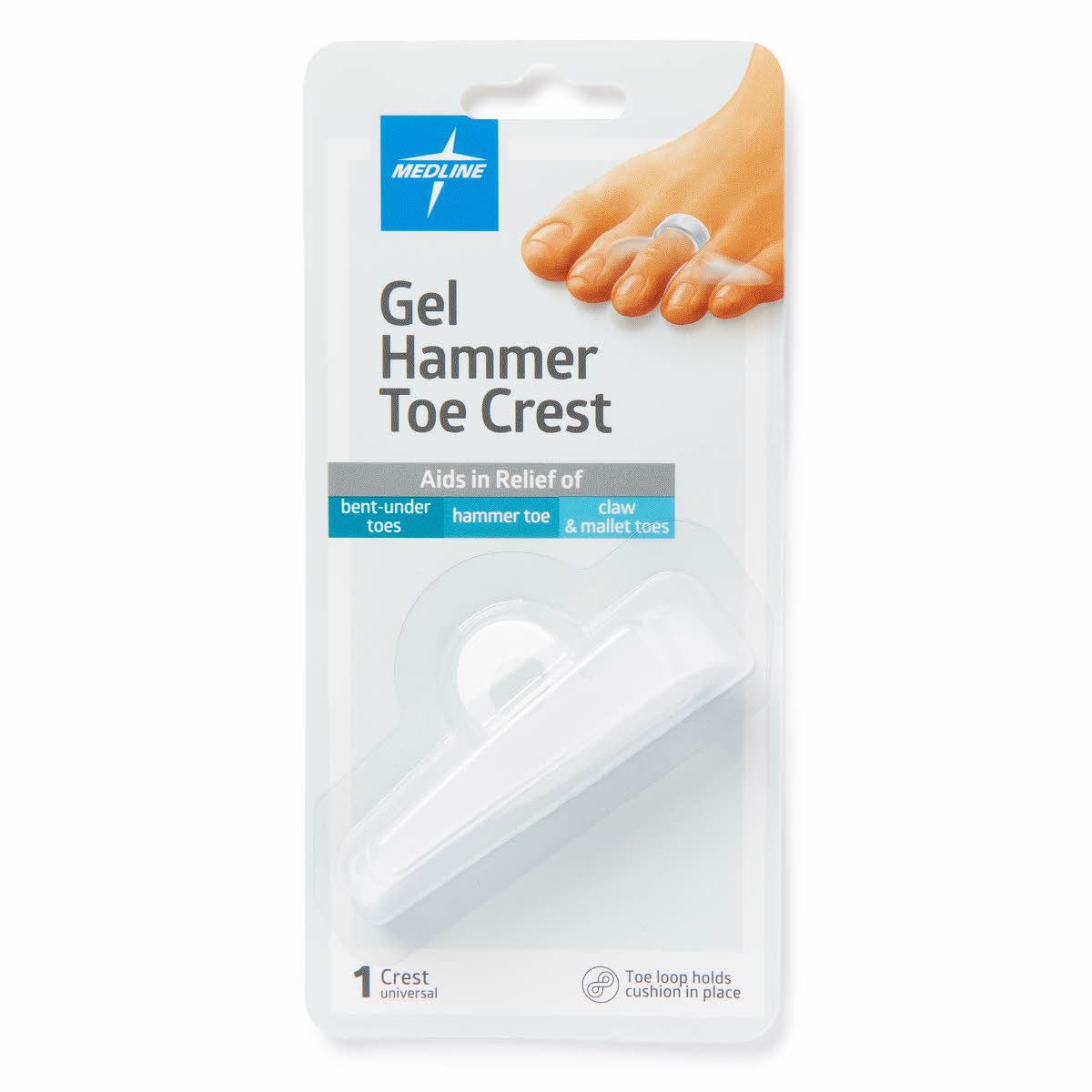 Medline Gel Hammer Toe Crest 1Ct