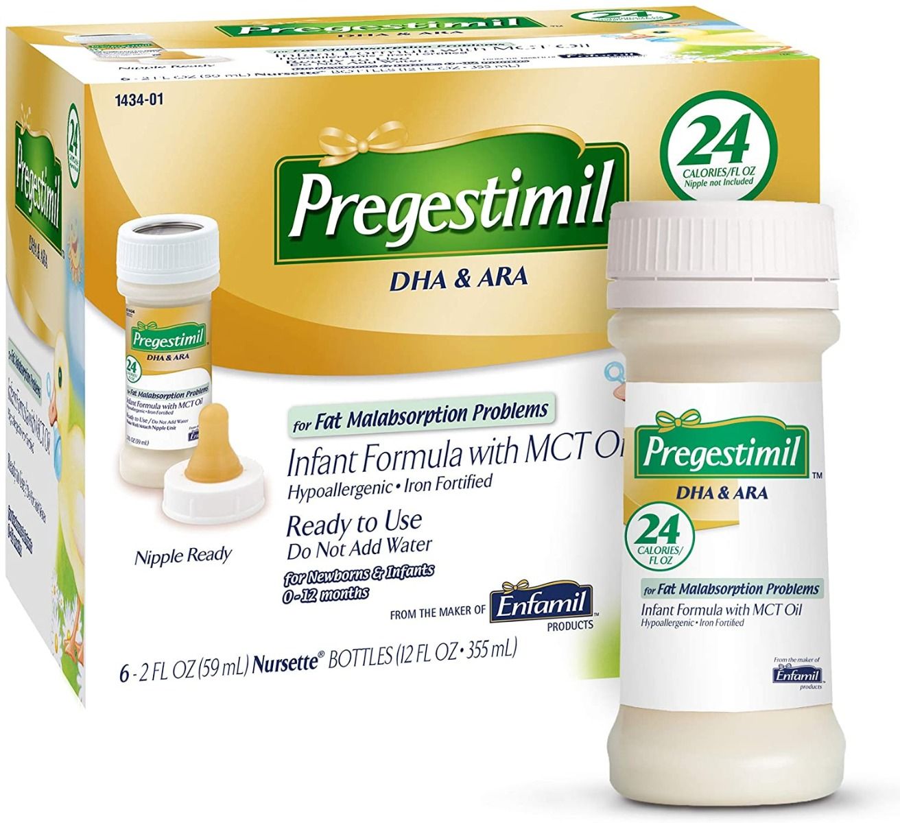 Pregestimil 24 Cal Infant Formula for Fat Malabsorption or Steatorrhea ...