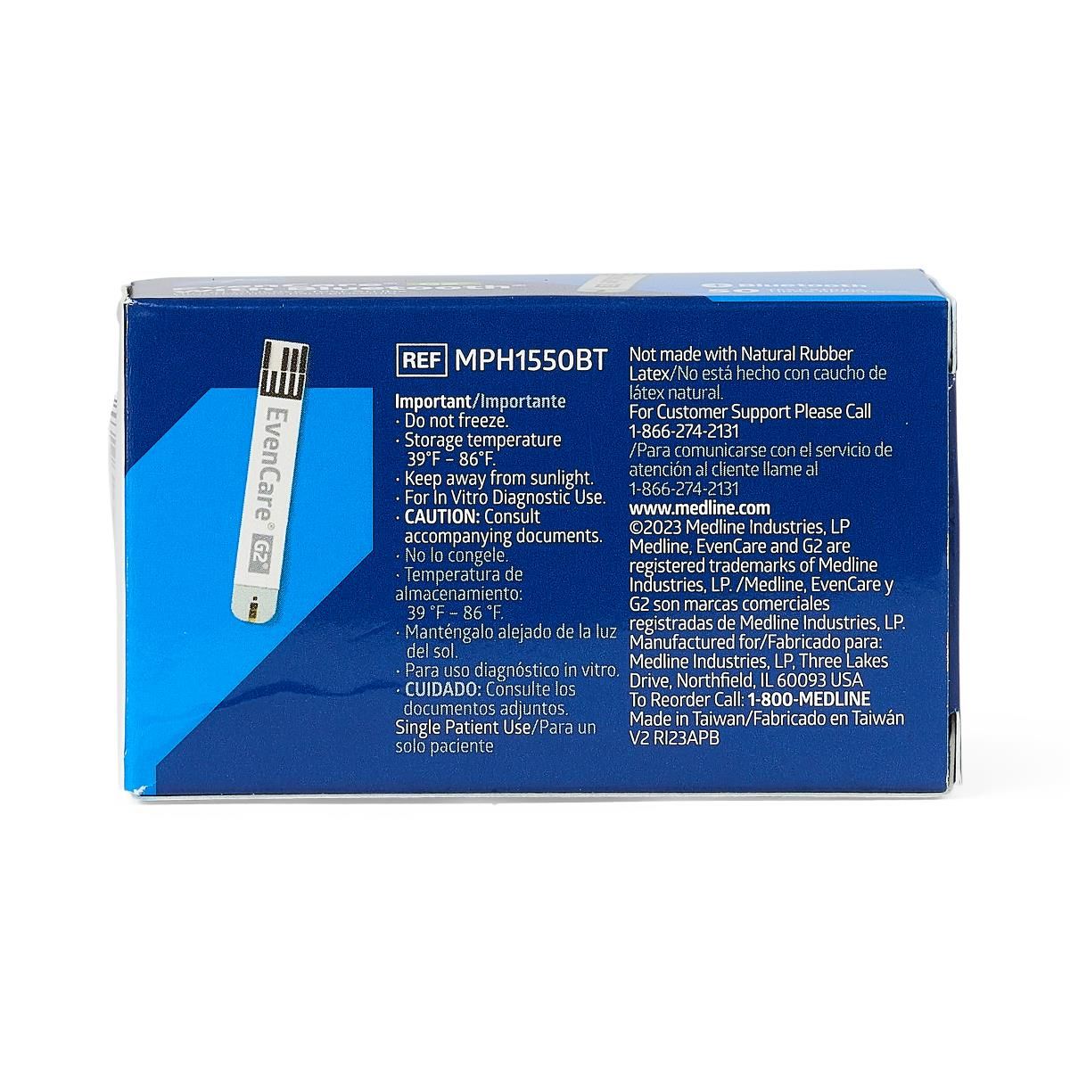 EVENCARE G2 Bluetooth Blood Glucose Test Strips 600Ct
