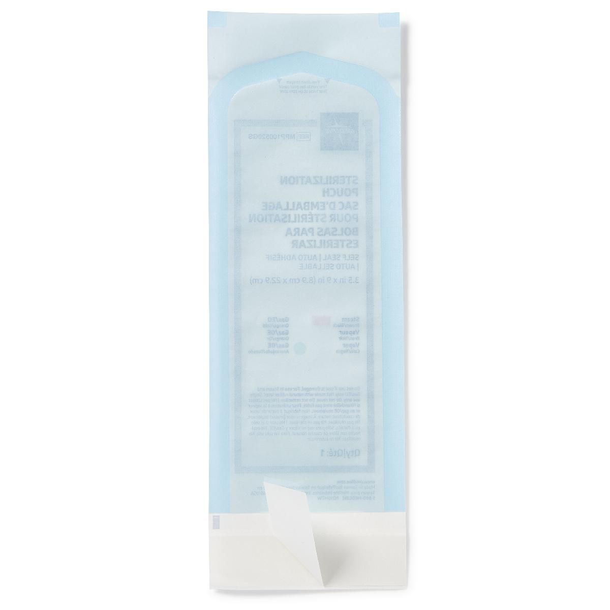Medline Steam and Gas Self-Seal Sterilization Pouch 3.5in x 9in 2000Ct