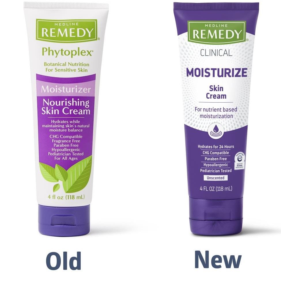 Medline Remedy Clinical Skin Cream Unscented 4oz 12Ct