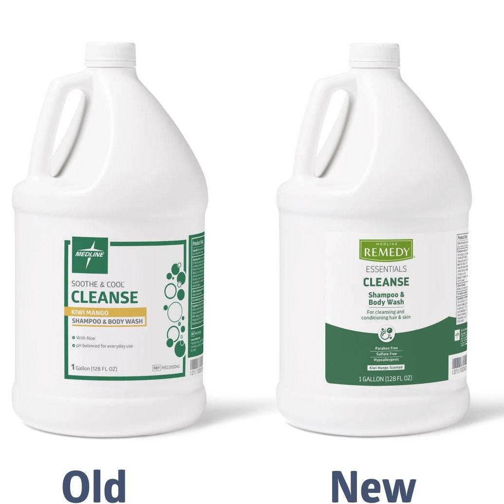 Remedy Essentials Shampoo & Body Wash, Kiwi Mango, 1 gal., Case of 4