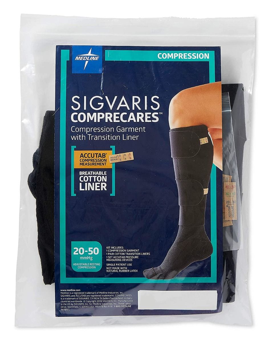 COMPRECARES Reuseable Compression Garment with Accutab System, Size L Tall