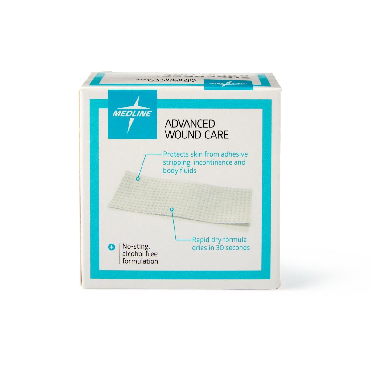 Medline SurePrep Rapid Dry Barrier Film 1mL Wipe 25Ct