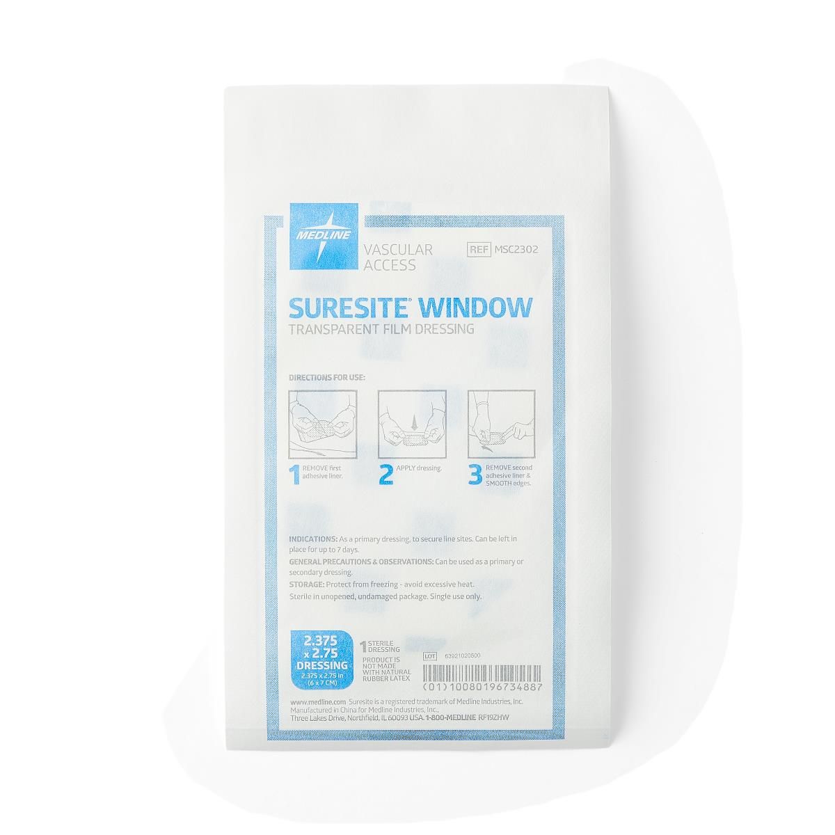 Suresite Window Transparent Film Dressing 2.37x2.75 100Ct