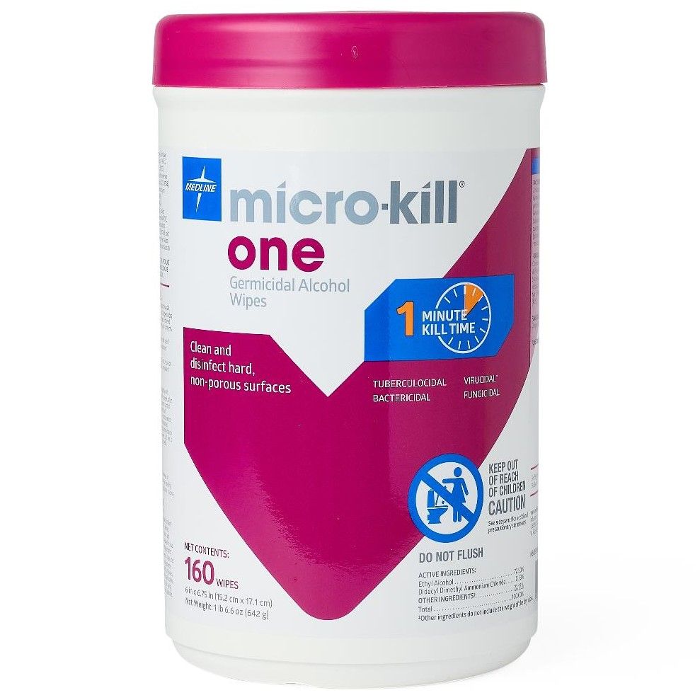 Medline Micro-Kill One Germicidal Alcohol Wipes - Shop All