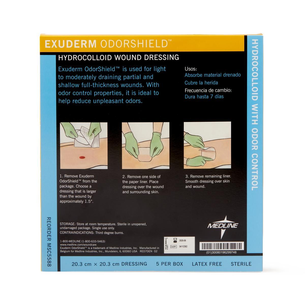 Exuderm Odorshield Hydrocolloid Wound Dressings