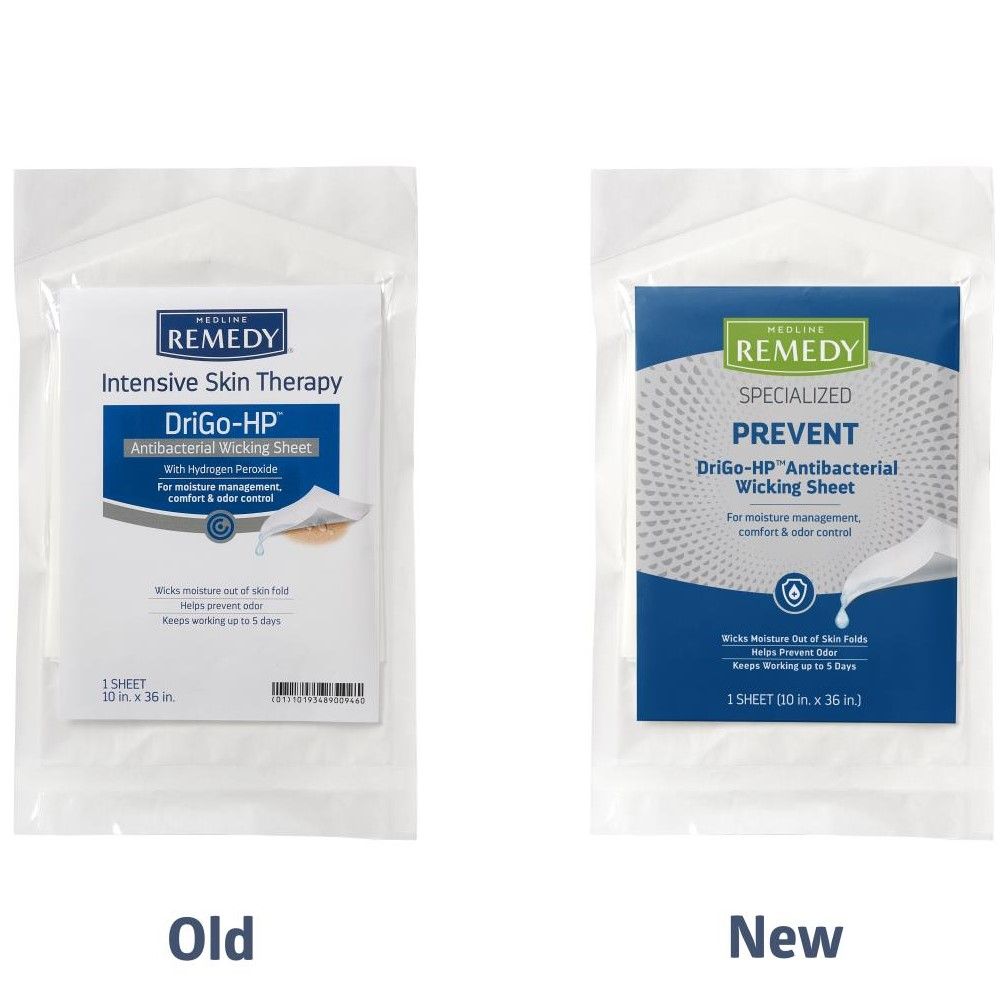 Remedy DriGo-HP Antibacterial Skinfold Sheet 10x36 10Ct