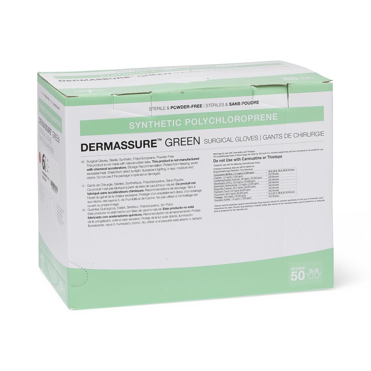 DermAssure Neoprene Surgical Glove St Pairs 6.5 50Ct