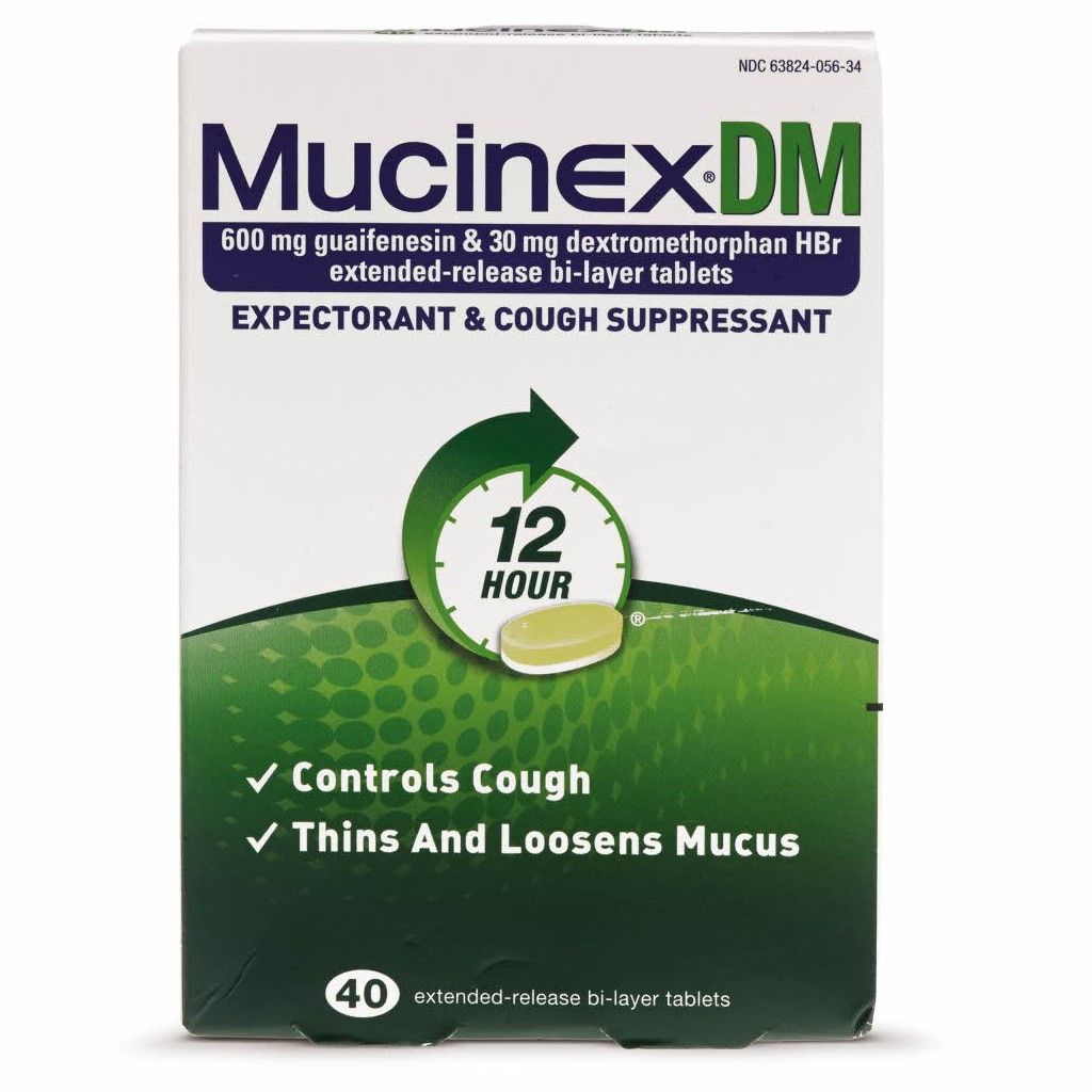 Mucinex DM Expectorant Cough Suppressant Tablet 40Ct