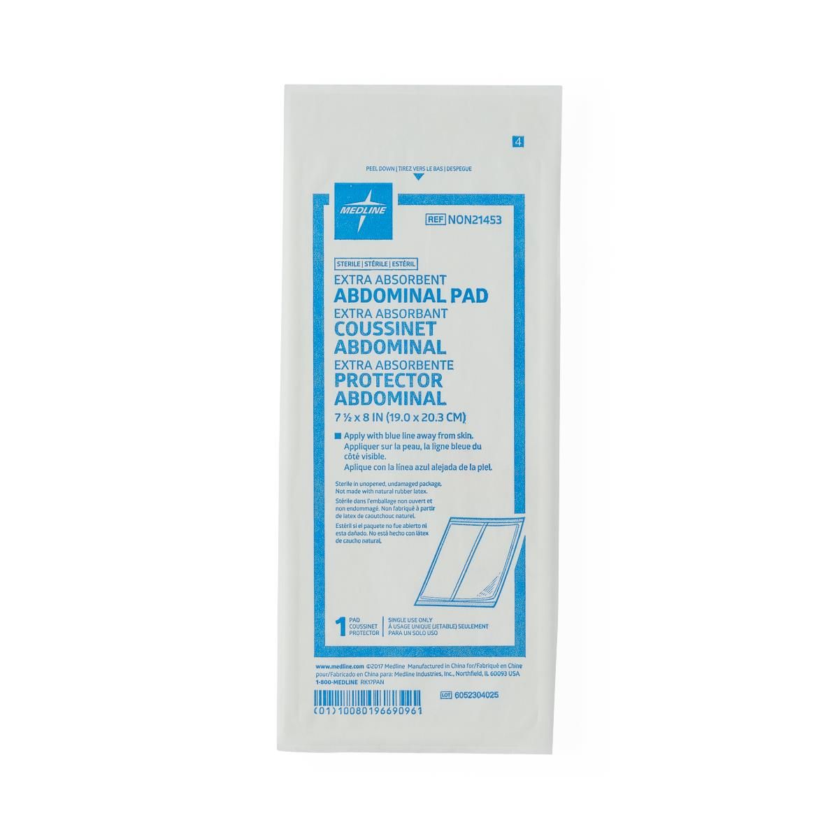 Medline Sterile Premium Abdominal Pad 8x7.5 1Ct