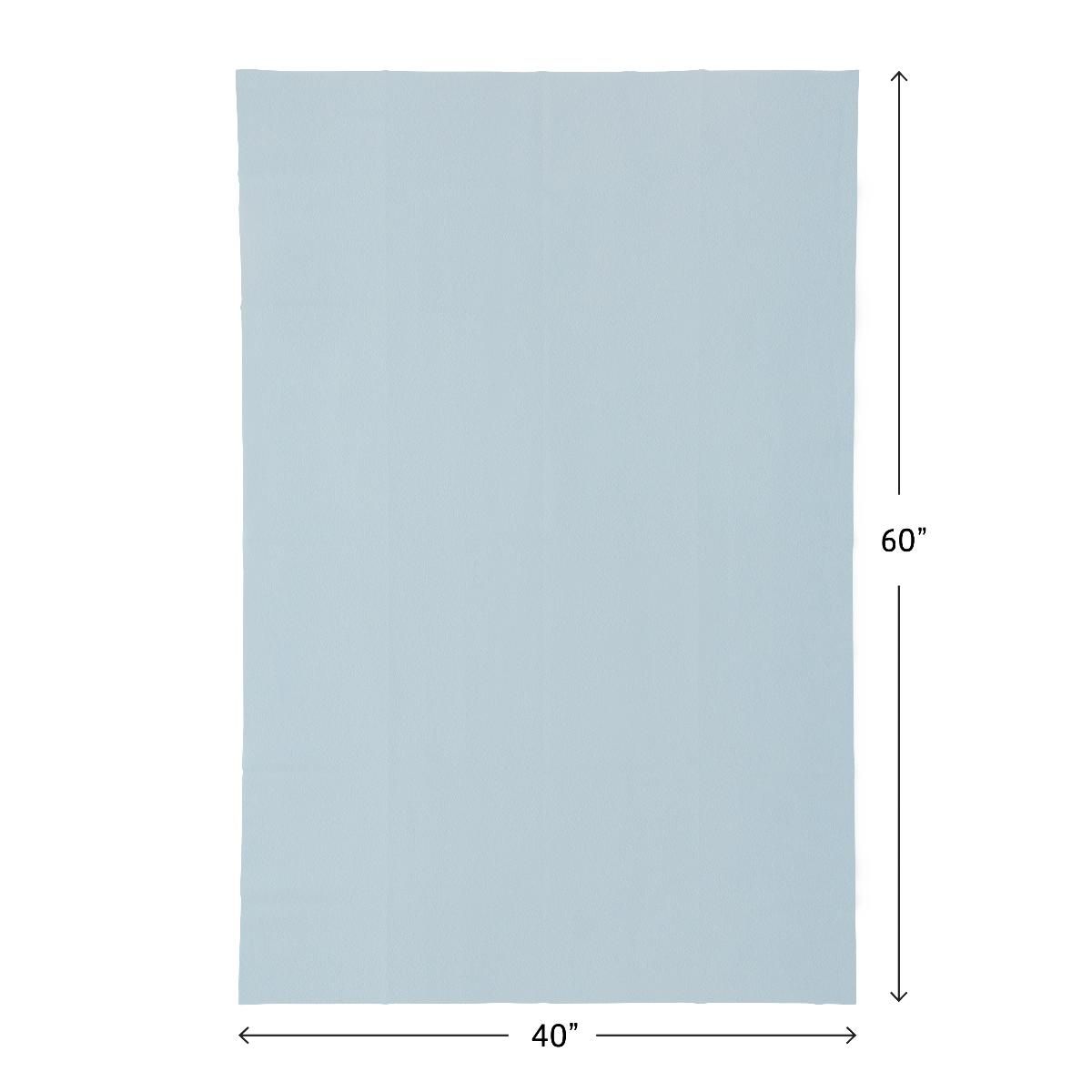 Tissue-Poly Drape Sheets Blue 40x60in 100Ct