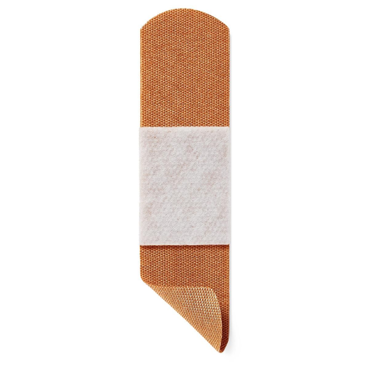 Curad Quick Strip Fabric Adhesive Bandages Strip 0.75in x 3in Natural 100Ct
